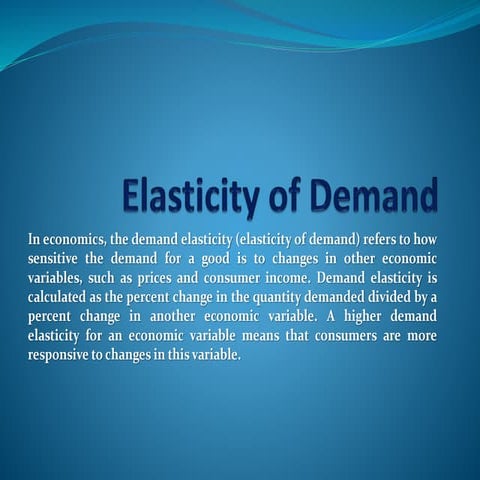 Elasticity Definition PED, YED, XED & PES Student Booklet / Work