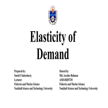 Elasticity of demand | PPT