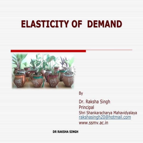 Elasticity of demand | PPT