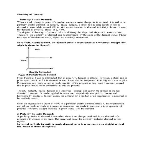 Elasticity of demand | DOCX