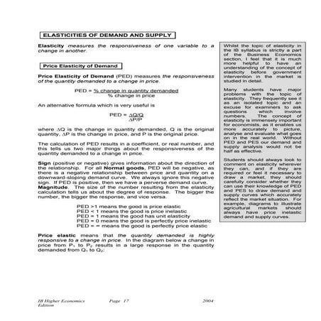 Price elasticity of demand | PDF