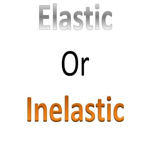 Elastic or inelastic | PPTX