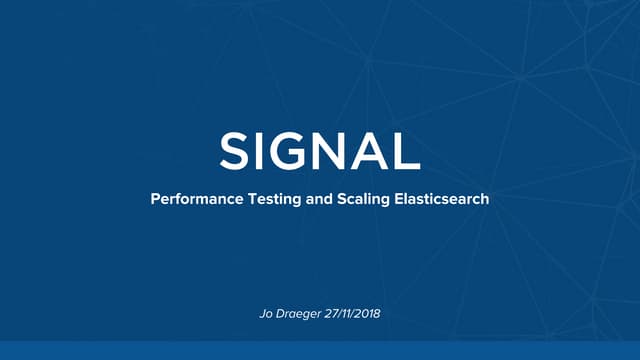 Elasticsearch Performance Testing And Scaling Signal Pdf