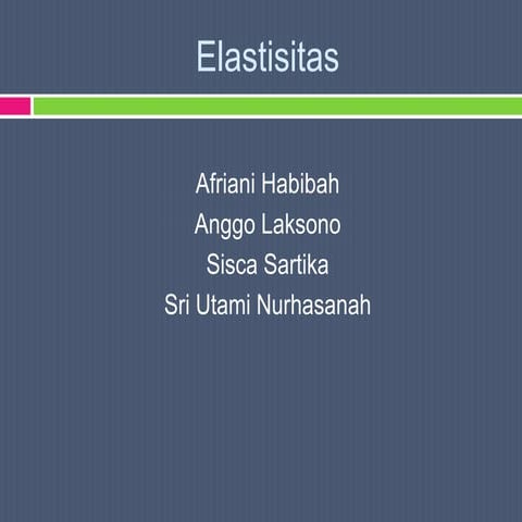 Elastisitas | PPTX