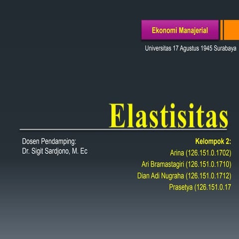 Elastisitas | PPTX