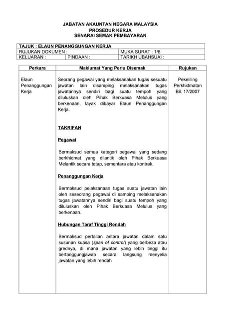 WP 1.4: Elaun bayaran anggota perkhidmatan awam | PDF