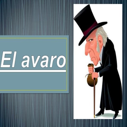 Fábula El hombre avaro | PPTX