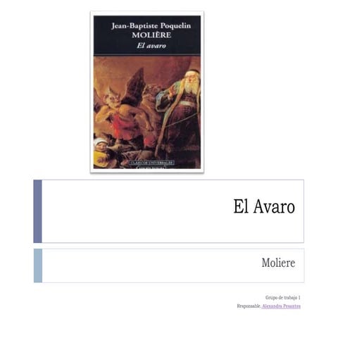 El avaro | PPTX