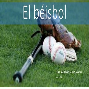 Conociendo el béisbol | PPTX