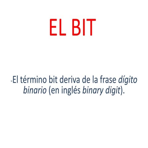 El Bit | PPTX