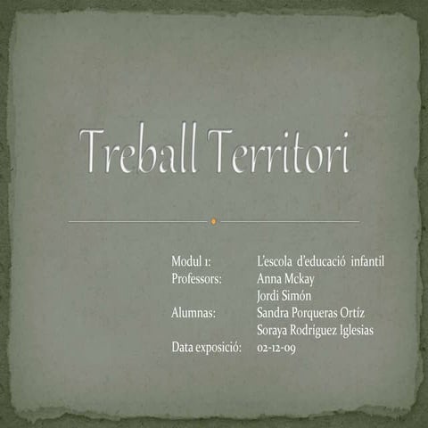 El Bosc De Les Fades- Treball territori | PPTX