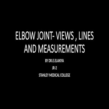 Elbow joint lines. ,,,,,, | PPTX
