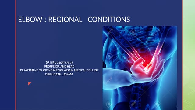 Anatomy of elbow joint | PPTX