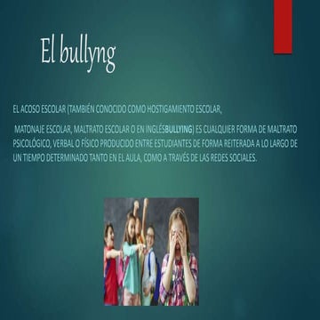 digamos no al bullying | PPTX