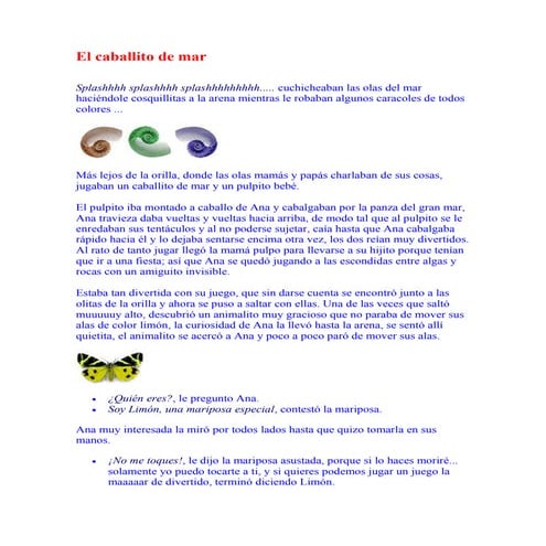 El caballito de mar | DOCX