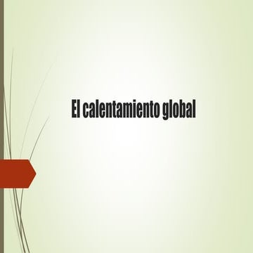 El calentamiento global | ODP