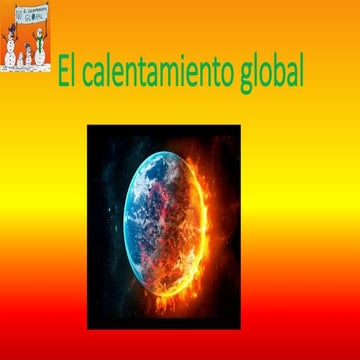 Tríptico Calentamiento Global | PDF