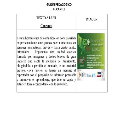 El cartel | PPTX