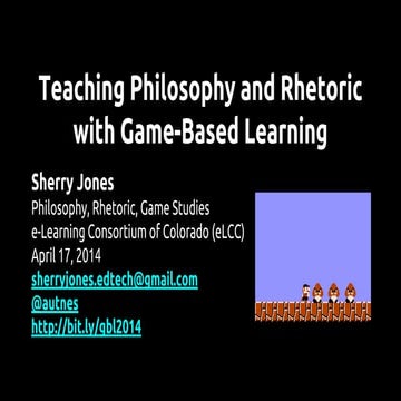 Teaching Philosophy and Rhetoric with Game-Based Learning | PDF