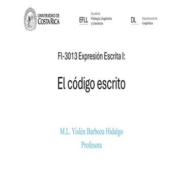 El código escrito - oral en español: diferencias | PDF
