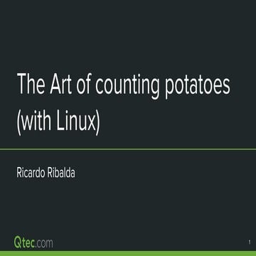 The Art of Counting Potatoes (with Linux) | PDF