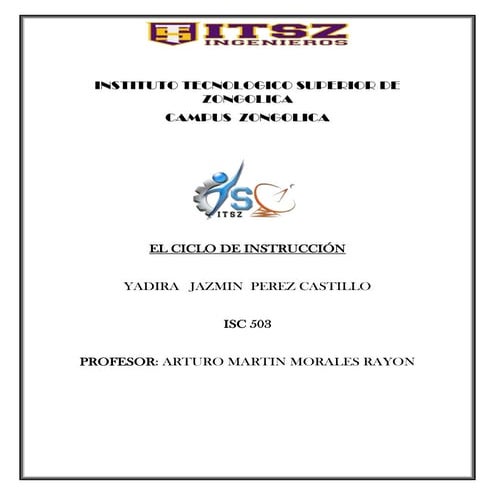 El ciclo de instruccion | DOCX