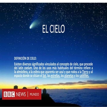 El cielo tema 1 noveno | PPTX