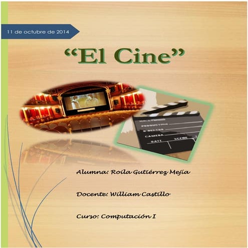 ¿QUE ES EL CINE? Sus tipos y el cine mexicano | PDF