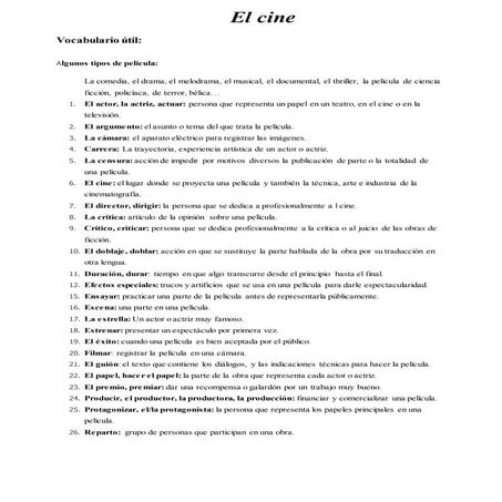 Vamos al cine | PPTX