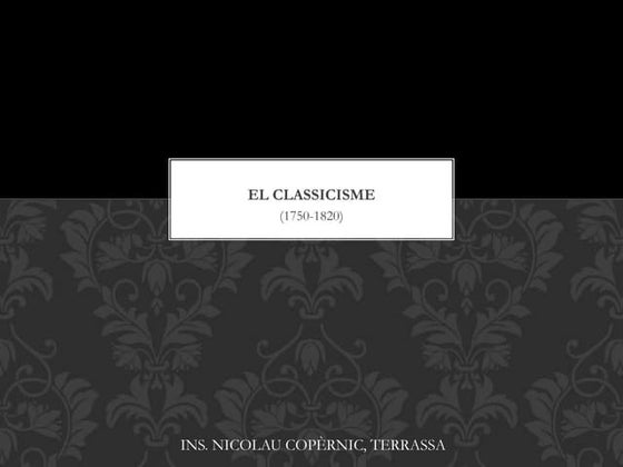 Història de la Música en el Classicisme. | ODP