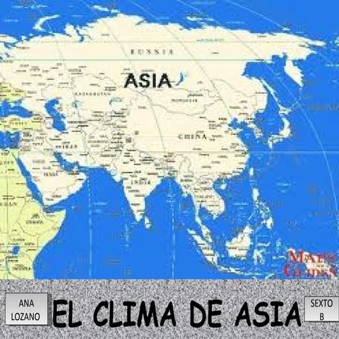 Mapa Climático De Asia Geografia – Europa E Ásia: Meios Naturais.
