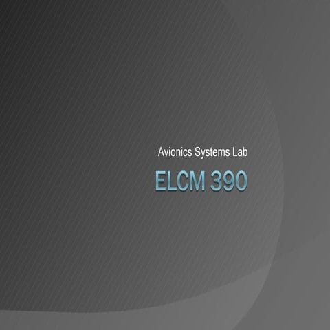 ELCM 390 orientation | PPT