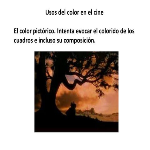 usos del color ene el cine | PPTX