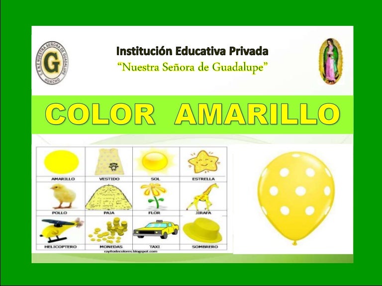 El color amarillo
