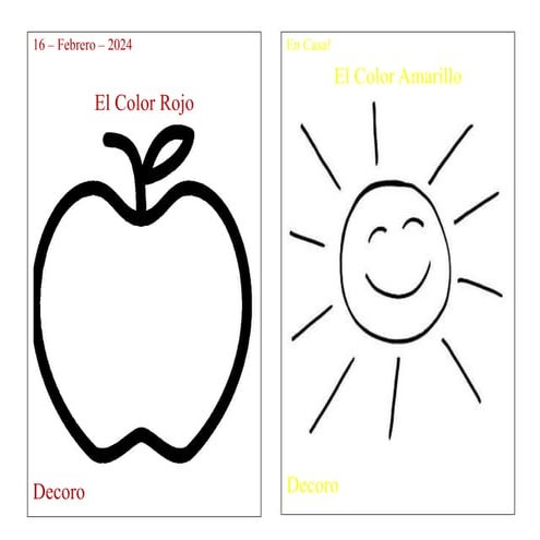 Actividades De Color Rojo