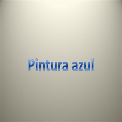El color azul y sus características | PPTX