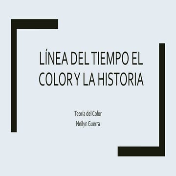 El color y la historia | PPTX