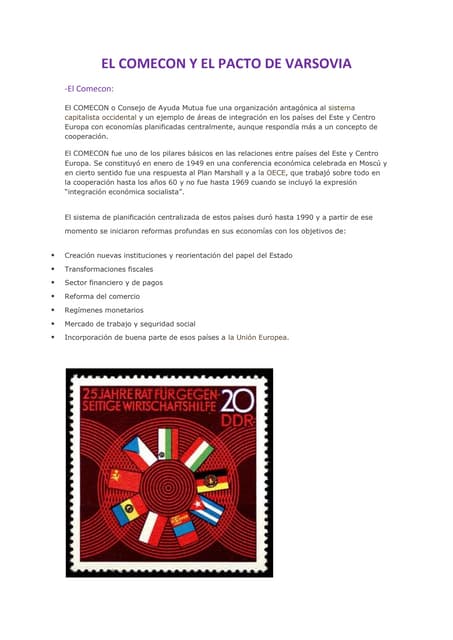 Planes políticos y económicos de la urss y | PPT