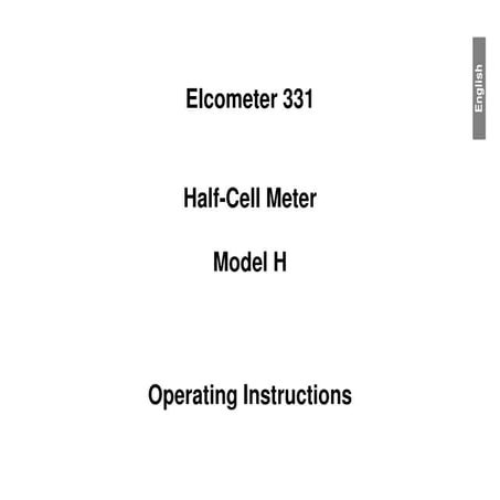 Elcometer 331 2 h | PPT