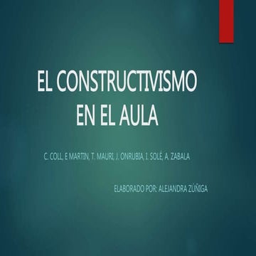 El constructivismo en el aula | PPTX