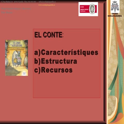 El Conte 1r Eso Valencià Unitat 7 | PPT