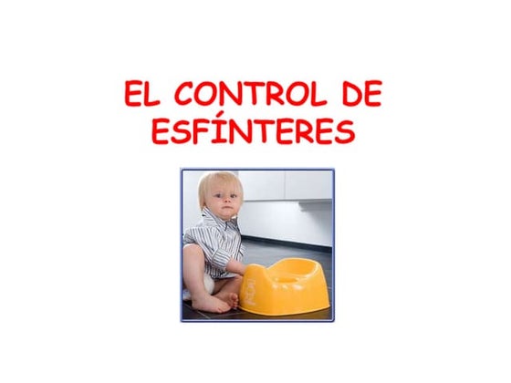 El control de esfínteres | PPT