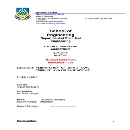 Elc pre lab 2 complete | DOC