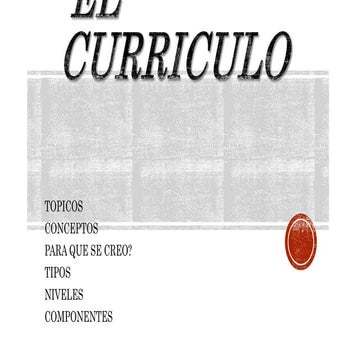Definición del curriculum autores de curriculum | PPTX