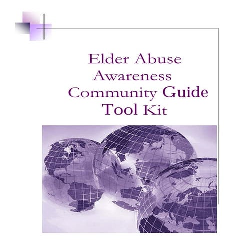 Community Guide toolkit on Elder Abuse Awareness | PDF