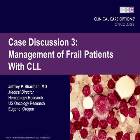 Management of CLL in elderly patients asco 2014 | PPT