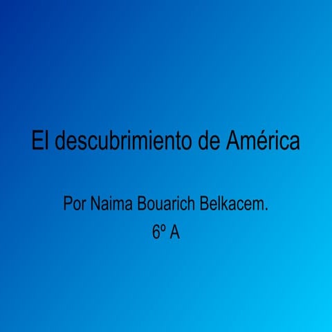 El descubrimiento de américa | PPT