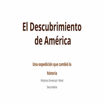El Descubrimiento de América pres 001El Descubrimiento de América pres ...