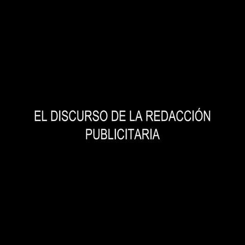 El Discurso Publicitario | PPT