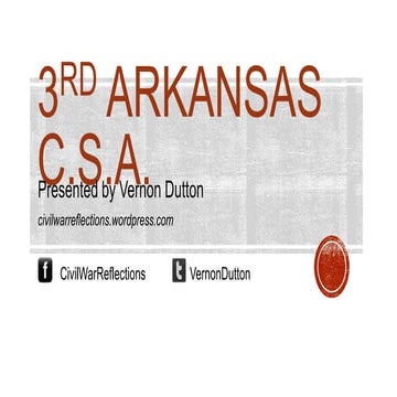 3rd Arkansas at Antietam, Civil War History | PPT
